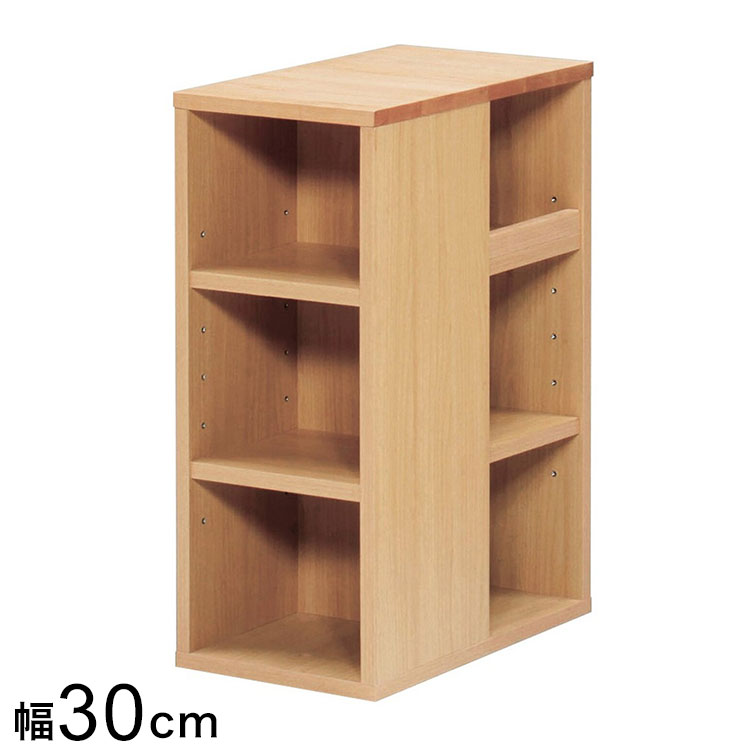 【サイズ】30×50×72cm【重量】18kg【耐荷重】各棚板2kgずつ【材質】天板：アルダー材 オイル塗装/棚板・本体側面 プリント【生産国】ベトナム【組立区分】完成品【備考】可動棚板付き（6cmピッチ）/側板マグネット対応 ※木目調シー...