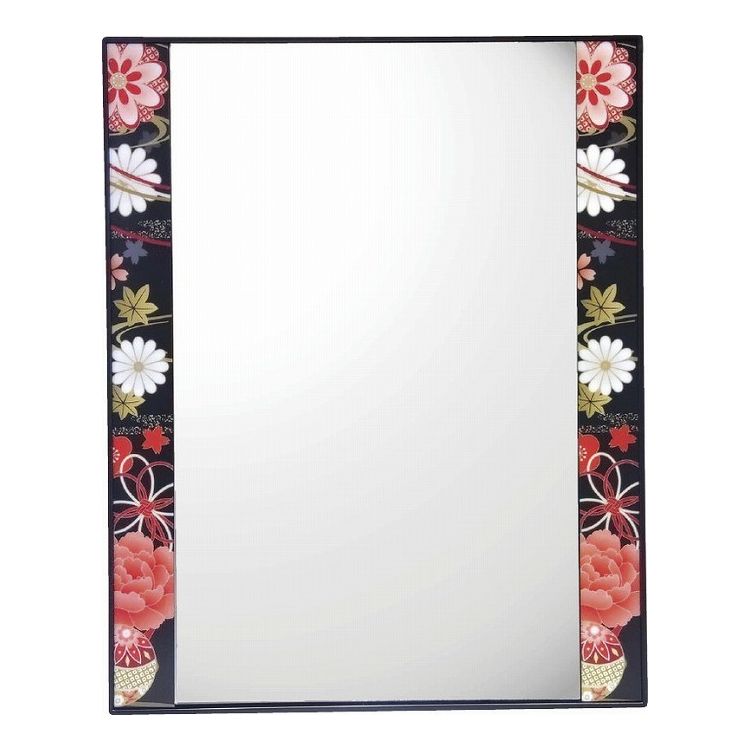 和柄 角ミラー 蒔絵 10226【商品説明】高級感が漂う和柄蒔絵ミラー。スタンド付で壁掛けにもご使用いただけます。金沢箔の老舗メーカー柳金箔二代目箔師「柳 美道」と大阪平野の鏡会社「丸信製鏡」と手を組み作り上げた、工芸品和鏡。40年箔打ちや...