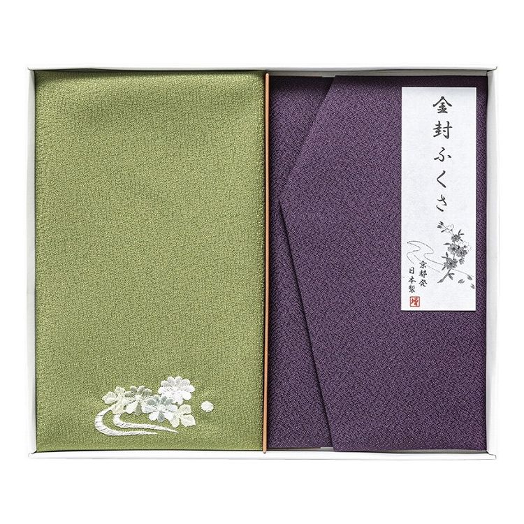 洛北 刺繍入り金封包み＆金封ふくさ 紫 H011b【商品説明】ポリエステル100％ 原産国日本 【代引きについて】こちらの商品は、代引きでの出荷は受け付けておりません。【送料について】北海道、沖縄、離島は送料を頂きます。