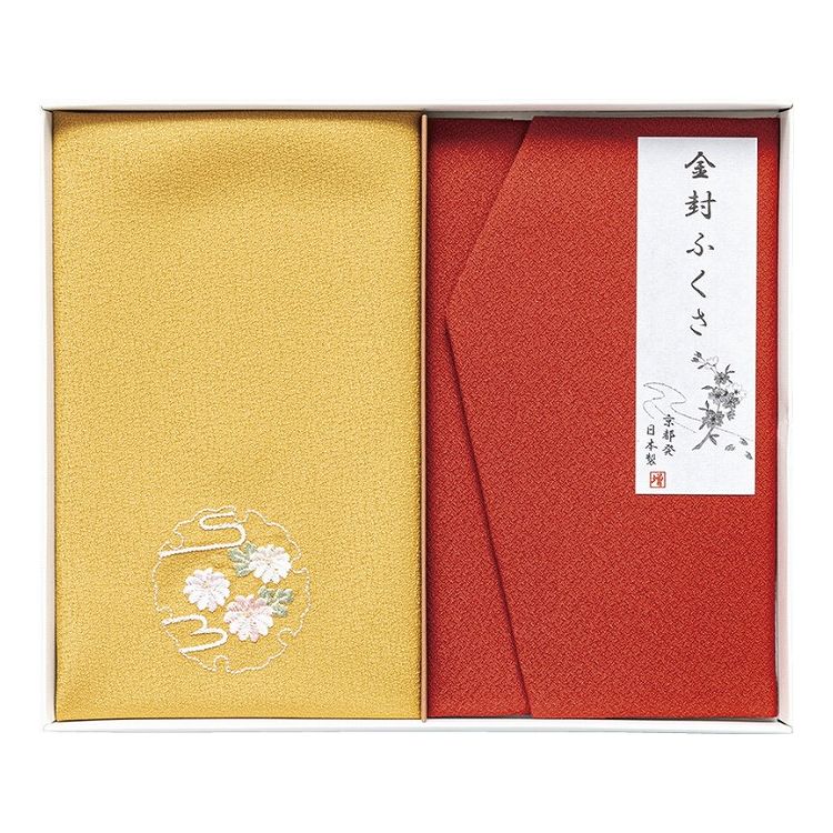 洛北 刺繍入り金封包み＆金封ふくさ 赤 H011a【商品説明】ポリエステル100％ 原産国日本 【代引きについて】こちらの商品は、代引きでの出荷は受け付けておりません。【送料について】北海道、沖縄、離島は送料を頂きます。
