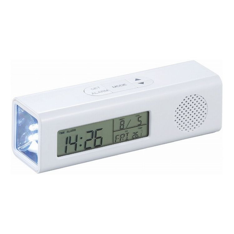 FMマルチステーション（ワイドFM対応） 6144-23【商品説明】アウトドアにも防災にも役立つ多機能FMラジオライトです。ワイドFM対応なので、AMも聴けます。懐中ライトも付いてます。機能：LEDライト、FMラジオ(ワイドFM対応)、時計...