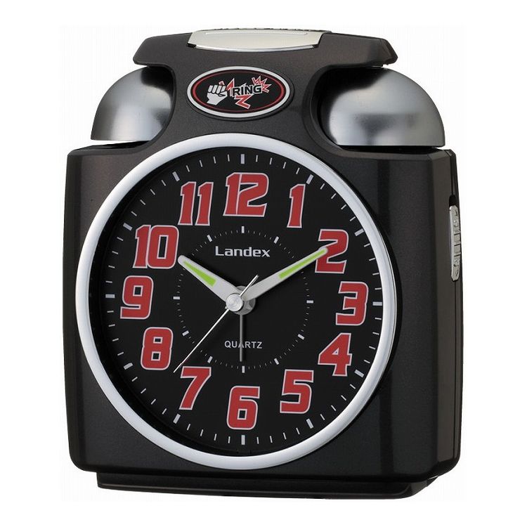 ランデックス 大音量めざまし ガチベル YT5243BK【商品説明】大音量ベルでしっかり起きれる見やすい文字盤の目覚まし時計です。 大音量ベルでしっかり起きれる見やすい文字盤の目覚まし時計です。 ABS樹脂 ★単2乾電池2本使用（別売） 原...