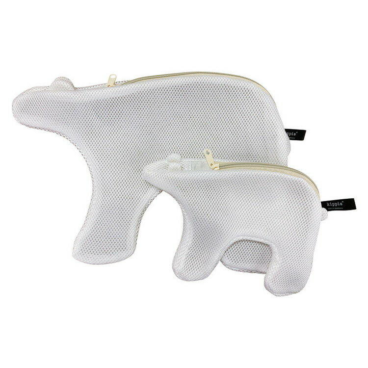 大切な衣類を守るダブルメッシュ構造。シロクマ親子の2サイズなので、小さな方はマスクの洗濯にも大活躍。ファスナー開閉式。ランドリーネットM（26×41×1cm）・ランドリーネットS（18×26×1cm）×各1ポリエステル【代引きについて】こち...