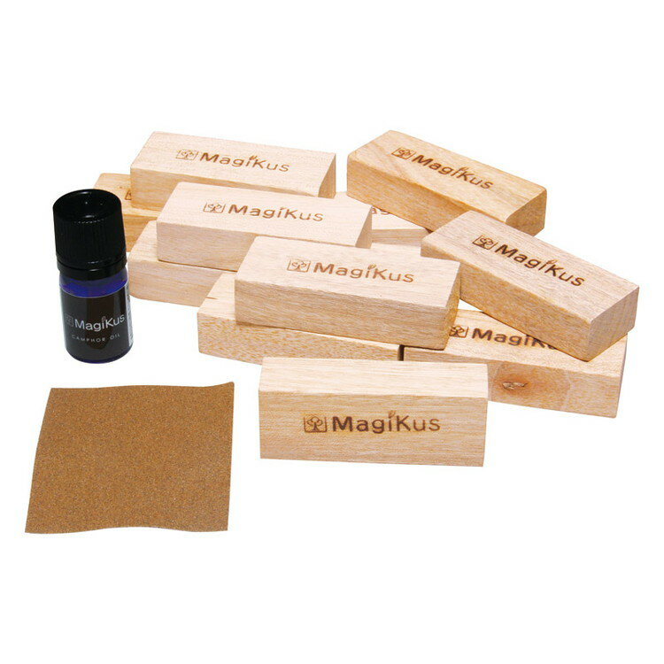 虫を殺すのではなく寄せ付けない。合成品や化学薬品は未使用です。自然にも環境にも体にも優しい商品です。お子様にもお使いいただけます。表面を紙やすりで削ると香りが復帰。繰り返し使えるエコ防虫です。カンフルオイル（10ml）・マジックスペーパー×...