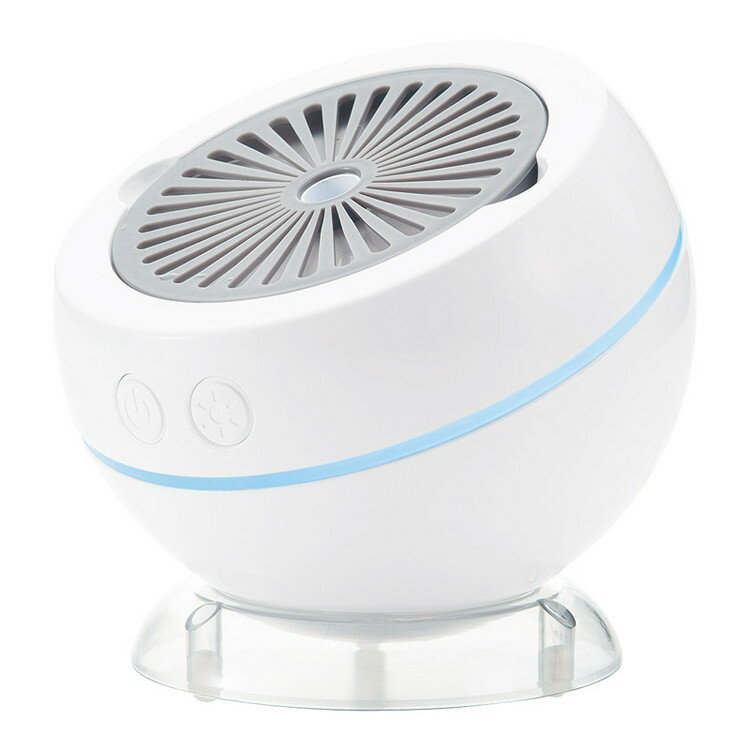 色の変化を楽しむLEDライトの固定モードとオートチェンジモードがあります。照明のモードを変更することで色の変化が楽しめます。USB電源。本体（径13×10.46cm・300ml）・USB電源コード×各1、吸水フィルター×2、アロマシート×4...