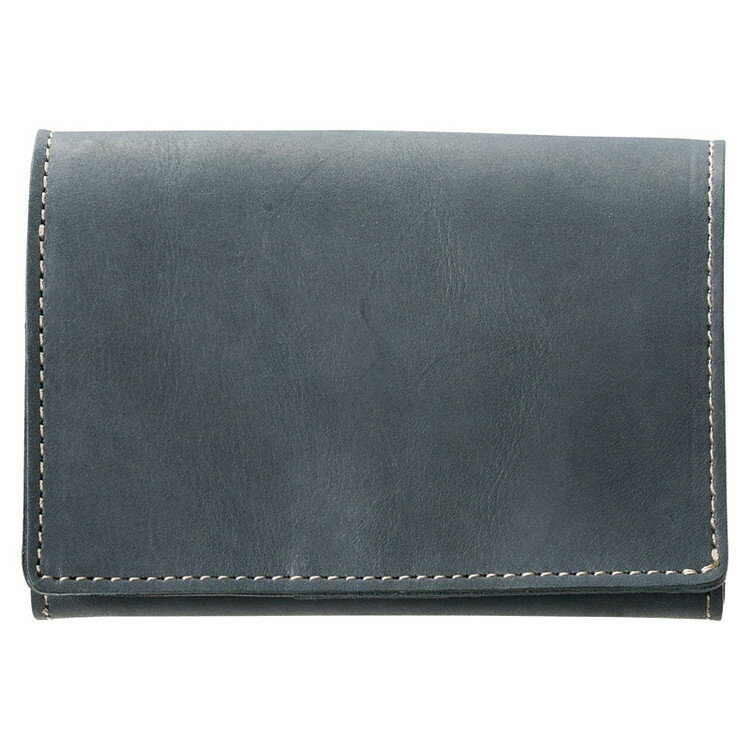 ワックスとオイルを染み込ませたしっとり感のある革が経年変化し、使うほどに色艶が増します。ホック開閉式。札入×1室、ホック式小銭入×1室（内ポケット・カード入×各1室）、カード入・ポケット×各4室。牛革（ワックスオイルヌメ革）10×13.5×...