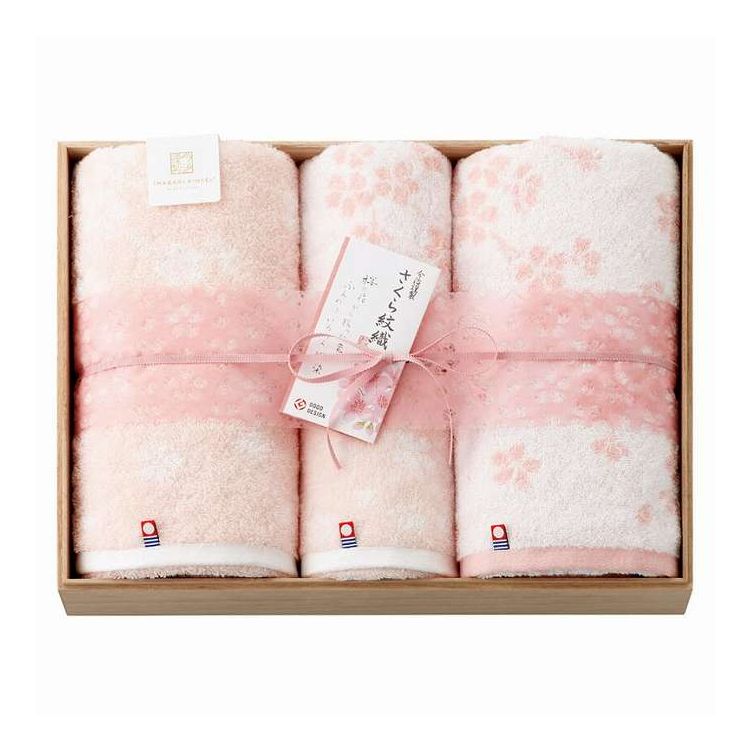 古来より人々の心に根ざす桜の花。「今治謹製さくら紋織」は、今治産のやわらかなタオルを桜の花びらから採った染料で、上品な桜色に染め上げました。パイルには、甘く撚った糸を使用することにより、柔らかな風合いを実現しました。ふんわり柔らかな肌触りと...