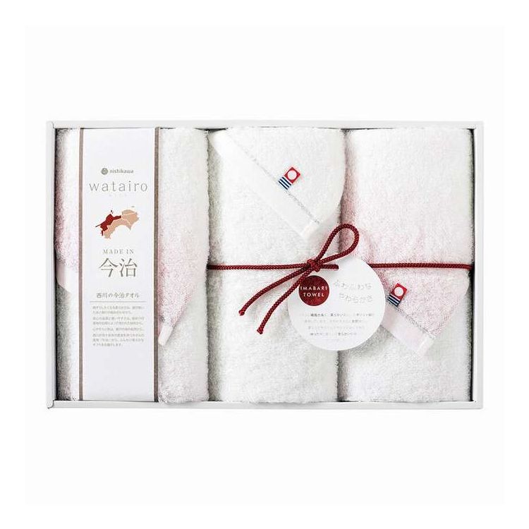 ずっと使い続けたいふだん使いのプレミアム。今治の職人が丁寧にゆったり織り上げた「こだわりのやわらかさ」を大切な方へ。日本製今治マーク（第2014-114号・第2014-115号）【セット内容】-サイズ：34×75cm重量/容量：0.5kg箱...