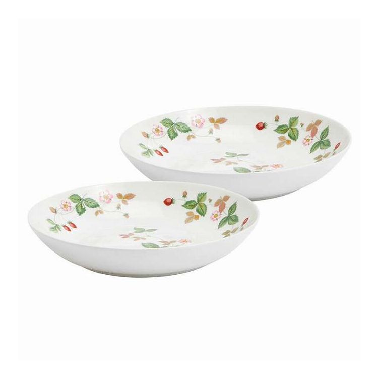 毎日の食卓で活躍する「ワイルドストロベリーカジュアル」。可憐な絵柄と電子レンジも使用できる実用性が備わったボウルは、煮込み料理やソースをかけお料理の盛り皿・銘々皿などにもご使用いただけます。【セット内容】-サイズ：φ20×4cm重量/容量：...