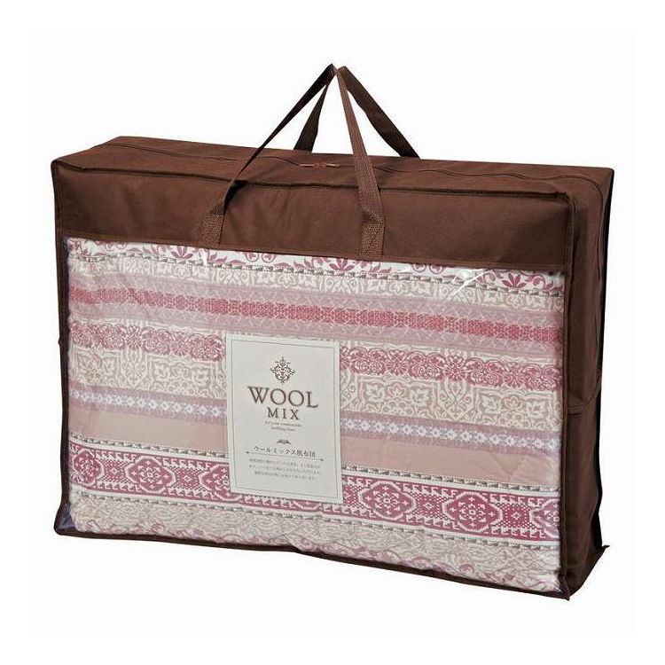 吸放湿性に優れたウールを使用。保温力があり、いつまでも暖かくおやすみいただけます。適度な弾力が体に心地よく寄り添います。日本製【セット内容】-サイズ：140×190cm重量/容量：-箱サイズ：43.5×58×16cm材質：側地:綿100%、...