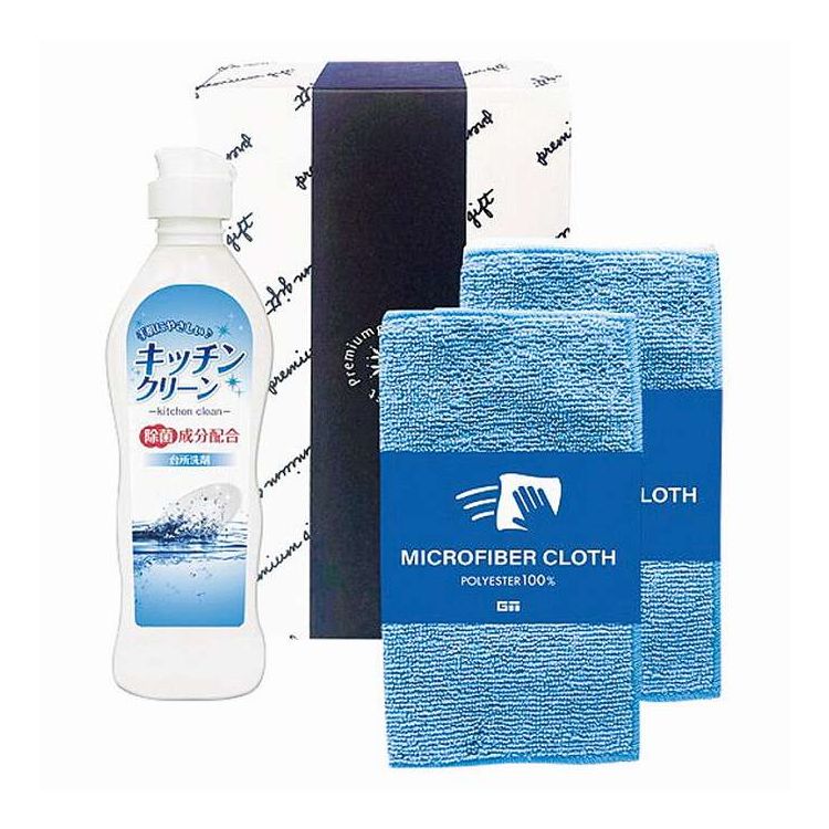 【セット内容】キッチンクリーン（250ml）、マイクロファイバークロス（中国）（20×20cm）×2サイズ：-重量/容量：-箱サイズ：4.8×11×19cm材質：マイクロファイバークロス:ポリエステル80%・ナイロン20%【代引きについて】...