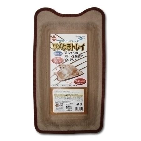 【商品詳細】ゴミが散らばらない、皿形の形状です。裏面はTPR素材でズレにくく床をキズつけません。【分類】猫用品／用具 猫用ファニチャー【商品サイズ】55×250×450(mm)【材質】表面:PPカーペット 裏面:TPR【原産国または製造地】...