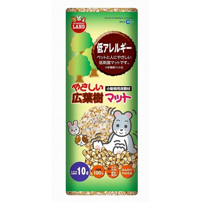 【商品詳細】ペットにも人にもやさしい低刺激のマット。ひのき・スギ・松などの針葉樹の刺激が苦手なペットと飼い主のために針葉樹に比べて刺激が少ない広葉樹を使ったペットにも飼い主にもやさしい床材。吸湿性＆吸水性にすぐれ、夏はカラッと冬はポッカポカ...