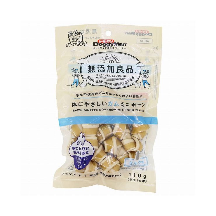 商品説明商品名無添加良品 体にやさしいガム ミニボーン 110g(標準10本)植物原料をベースにした、牛皮不使用のデンタルガム。メーカー名ドギーマン商品詳細保存料、着色料、発色剤、を使わずに作りました。お腹にやさしい植物原料がベース。ビタミ...