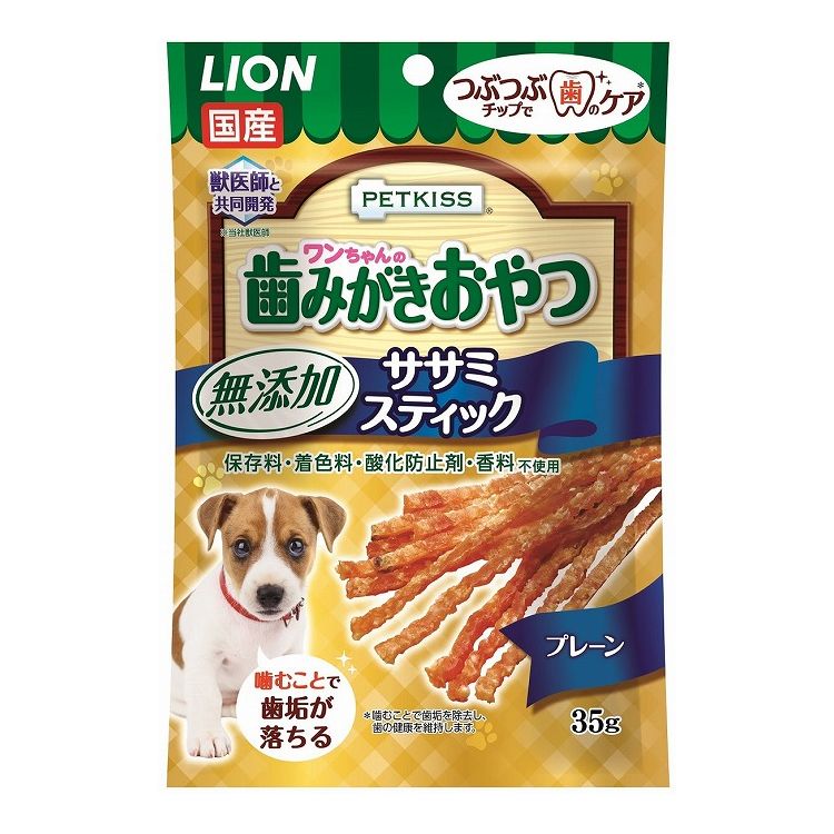 【商品説明】つぶつぶチップで歯のケア！噛むことで歯の汚れ、歯垢を除去、おいしい無添加タイプのササミジャーキーです。・国産鶏ササミジャーキーにつぶつぶ牛皮(コラーゲン)チップ配合。・メーカー獣医師と共同開発した歯みがきおやつ・ちぎりやすいから...