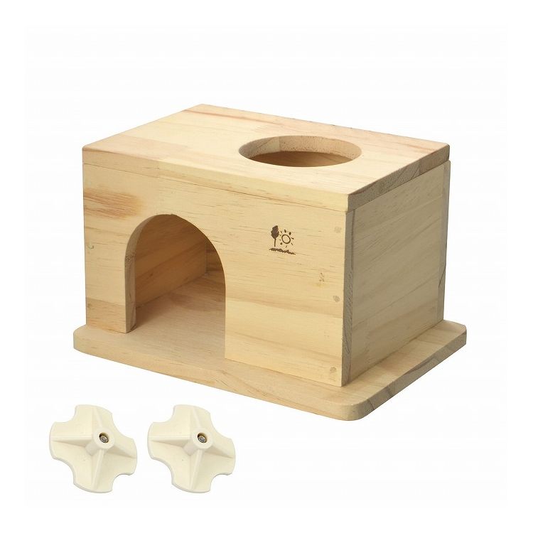 【商品説明】デグーにぴったりのサイズ感ハウス天井が取り外せるのですっきりお掃除できます。デグーはもちろん、シマリスやモモンガにも。・メーカー名株式会社 三晃商会・材質/素材天然木・原産国または製造地中国・商品使用時サイズ幅195×奥行145...