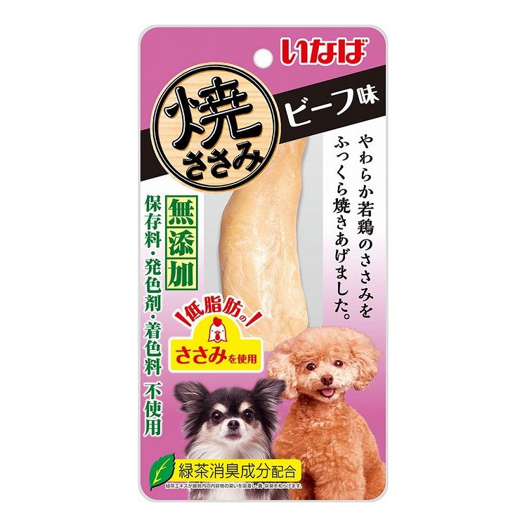 【商品説明】美味しい素材で愛犬大喜び♪・ふっくらと柔らかな鶏のささみを、ゆっくりと香ばしく焼き上げました。・軽くほぐして与えると香りも引き立ち、ワンちゃんが喜んで食べてくれます。・ビタミンE配合・緑茶消臭成分配合で、腸管内の内容物の臭いを吸...