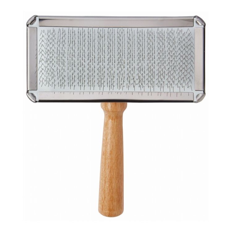 【商品説明】特許技術で先端が丸く加工されており、皮膚を傷つける事なく、効率よく整毛とムダ毛の除去がおこなえます。ピンには国産ステンレスSUS304を使用。○材質本体・ピン：ステンレス柄：天然木○商品使用時サイズW120×H140×D30mm...