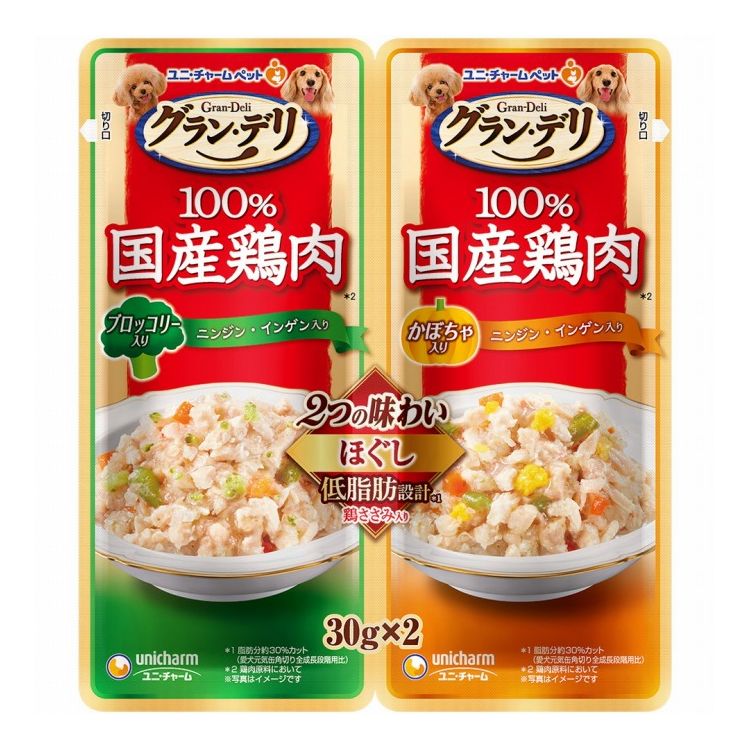 【商品説明】・愛犬が大好きなほぐし仕立てのゼリータイプ・国産の厳選鶏肉を使用・うれしい低脂肪設計(愛犬元気缶角切り全成長段階用比脂肪分約30％カット)・食べきり容量でいつでも開けたてのおいしさ・30g×2つの使い切りレトルトパウチタイプ・ブ...