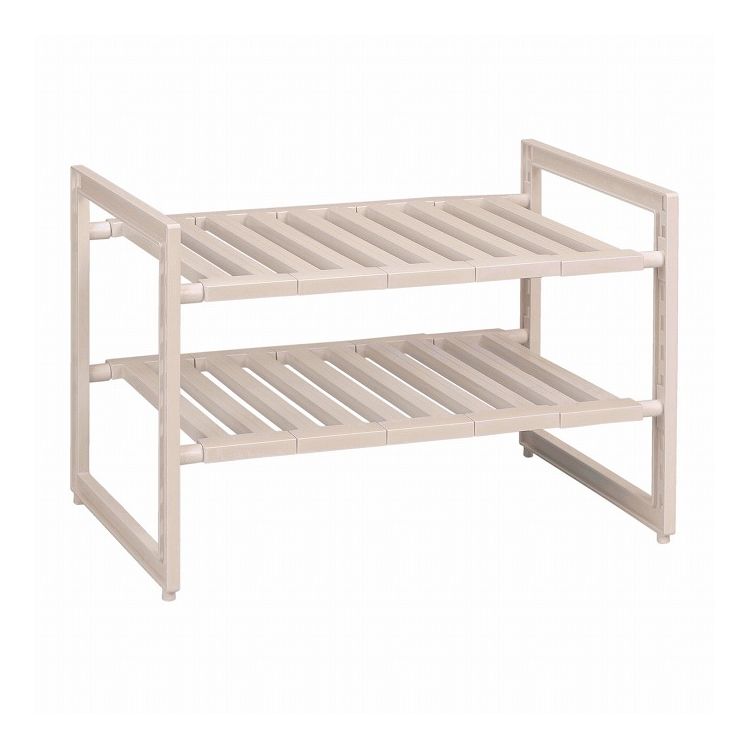 【商品説明】シンク下を使いやすく無駄なく収納できるシンク下スペースラック。シンク下を使いやすく無駄なく収納できる排水管が通る部分は棚板を外して調整可能。左右の幅は調整可能。ワイドタイプは無駄なく奥までたっぷり収納できる。柔らかい印象を与える...