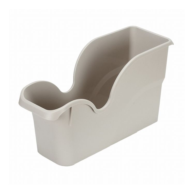 【商品説明】シンク下の奥まで無駄なく使用できるシンク下ストッカー。重たいものの出し入れに便利なコロ付。鍋蓋のつまみを掛けて置けるカーブ付き。【サイズ】幅15×奥行44.5×高さ25.5cm【材質】本体・キャスター：ポリプロピレン【生産国】日...