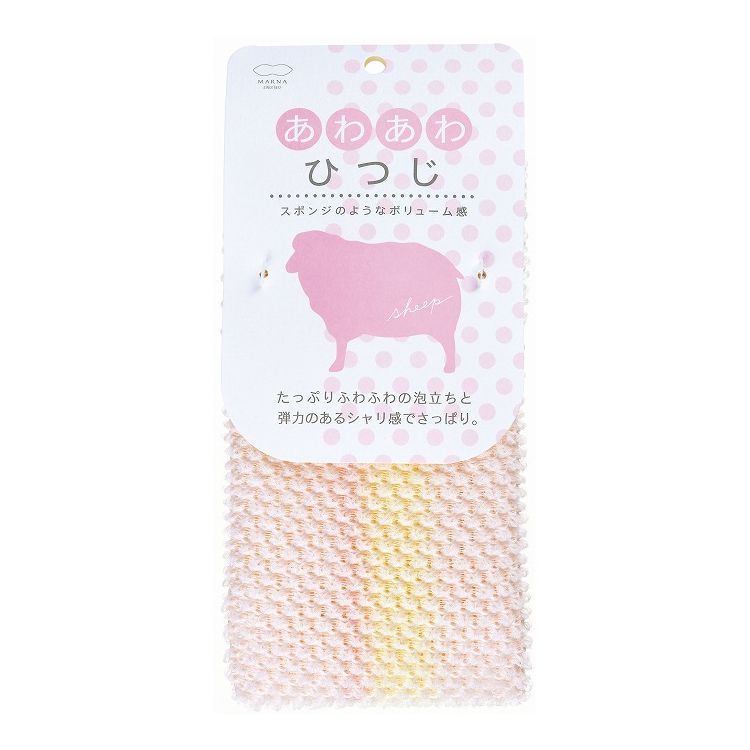 【サイズ】幅11×奥行2×高さ×25cm【重量(kg)】0.048【材質】ポリプロピレン66％、綿23％、ポリエステル11％【生産国】日本【商品説明】まるでスポンジみたいなボリューム感!たっぷりふわふわの泡立ちと、濡らしても弾力のある手触り...