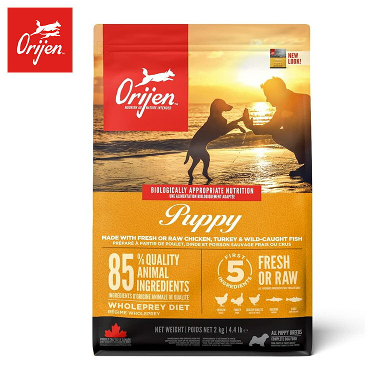 ≪商品説明≫新鮮食材を使用しており、子犬が本来必要とする良質なタンパク質と脂肪を含んでいます。≪原材料≫新鮮鶏肉(11%), 新鮮七面鳥肉(7%), 新鮮全卵(6%), 新鮮丸ごとニシン(6%), 新鮮鶏レバー(5%),新鮮丸ごとカレイ(5...