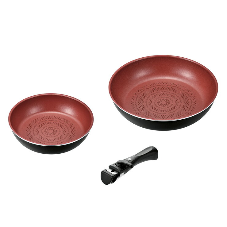 【商品詳細】製品サイズフライパン20cm：外径21.5×高さ5cm、フライパン26cm：外径27×高さ6cm、ハンドル：全長19×幅4.5×高さ5.5cm製品重量フライパン20cm：0.35kg、フライパン26cm：0.62kg、ハンドル：...