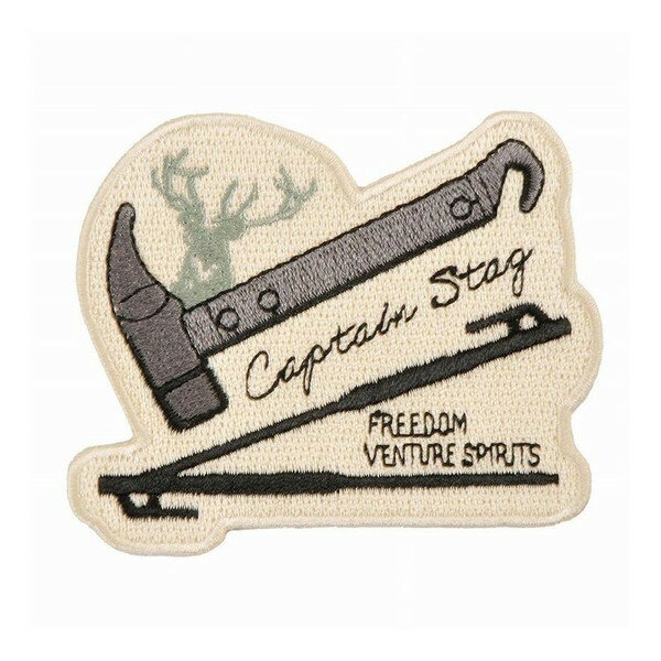 ブランド：キャプテンスタッグ品質表示表面：ポリエステル80％、レーヨン20％、　裏面：EVA商品仕様アイロンで手軽に貼り付け可能な布製ワッペン　立体感のある刺繍タイプ原産国：中国【送料について】北海道、沖縄、離島は送料を頂きます。LINK鹿...