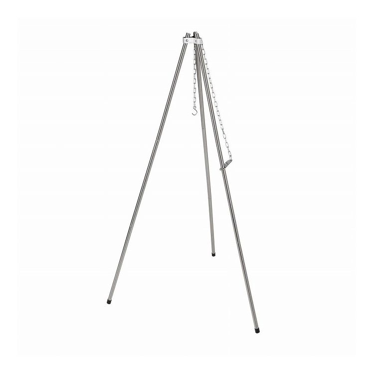 【商品特徴】ハイ1m14cm＆ロー78cm、2WAYでの使用ができる焚き火三脚。「ハイ」はファミリーや大人数に、「ロー」はソロに最適です。吊り下げ位置が自由に変えられる自在チェーン付き。収納バッグ付き。【送料について】北海道、沖縄、離島は別...