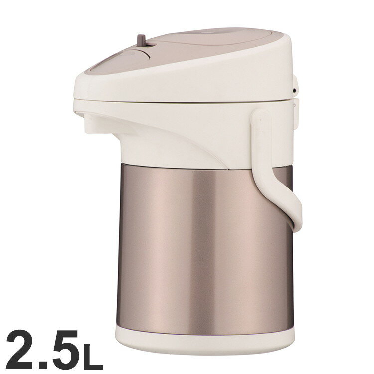 ダブルステンレス魔法瓶で節約！熱いお茶から冷たい麦茶まで、保温・保冷OK！シンプルでコンパクトなボディで持ち運びラクラク。【製品サイズ】W165xD235xT295mm【重量】1639g【材質】本体内側：ステンレス鋼（クロム18％、ニッケル...