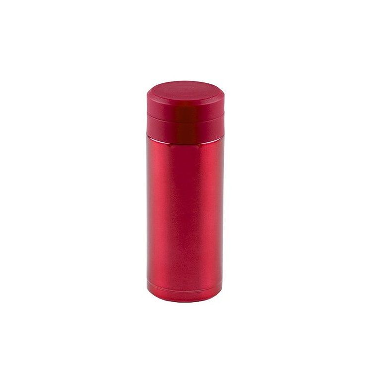 ステンレス真空断熱構造のスクリュー栓 マグボトル 200ml。保温も保冷もOK、スタイリッシュボトル。バッグに入れやすいコンパクトサイズ。サイズ（約）:幅5.7×奥行5.7×高さ15.4cm材質：本体/ステンレス鋼（真空断熱構造）　外面/焼...