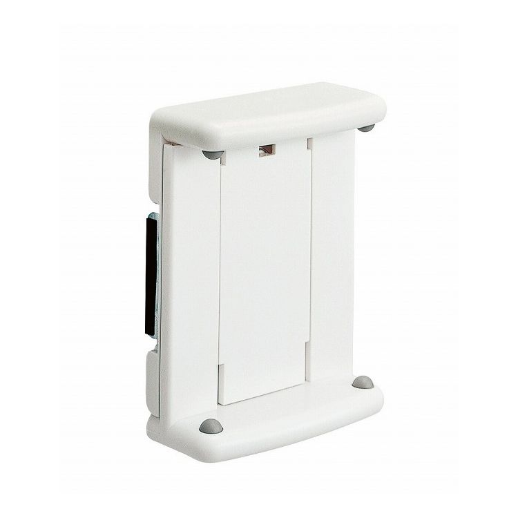 箱型の(ボックス)ペーパーが、マグネットで取付られるホルダー。箱ティッシュなどを、マグネットで冷蔵庫の側面など使いやすい位置に貼れる。穴を開けずに取り付けができるので安心。サイズ（約）幅9×奥行4.1×高さ11.8cm（高さ 最大伸縮サイズ...