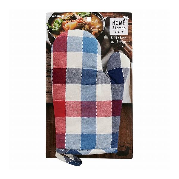 コットン100％素材のミトン。サイズ（約）幅25.5×奥行18×厚さ1.4cm材質:生地/綿中芯/綿耐熱・耐火繊維ではありませんので、オーブンや直火での使用や、ミトンが焦げるほど高温に熱せられた調理具や食器類、その他のご使用はできません。洗...