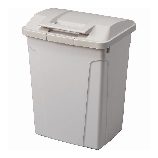 ハンドル付きのプラスチック製屋外ゴミ箱。ロックつきなので倒れても中身がこぼれず、小動物に荒らされる心配もありません。便利な袋止めつき。サイズ（約）幅47.7×奥行40×高さ64.3cm材質:ポリプロピレン重量（約）2.7kg容量（約）70L...