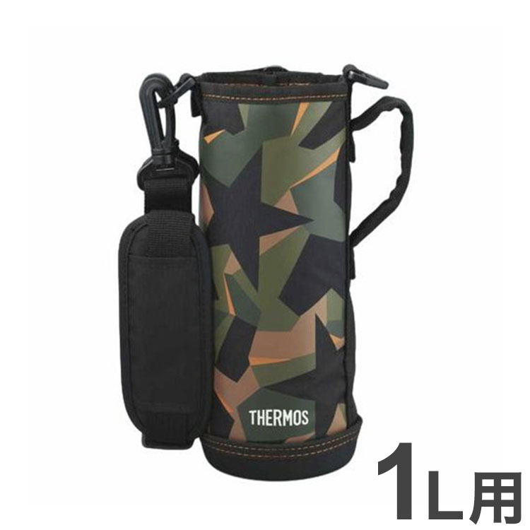 THERMOSの「真空断熱2ウェイボトル FJJ-1000/1001WF」専用のハンディポーチ。取り外し可能なストラップで肩掛け可能。ストラップにはショルダーパッド付き。ポーチの片側面にはグリップ付。丈夫な底で水筒をキズや衝撃から守る。名前...