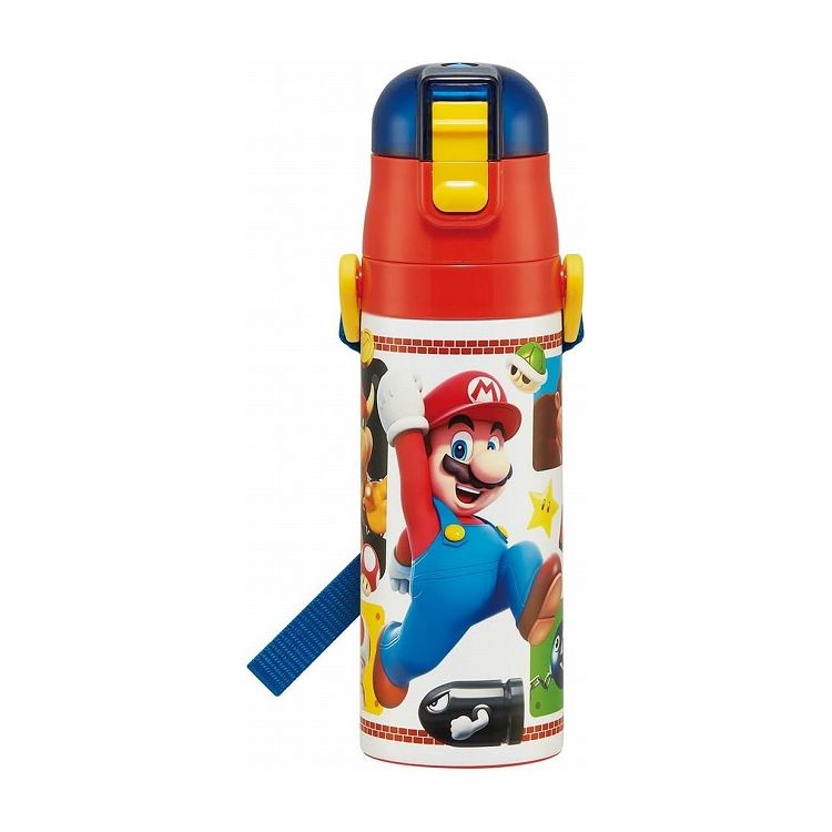 超軽量コンパクトで持ち運びやすいステンレス製水筒。保冷専用。3種類のキャラクターからお選びいただけます。ワンプッシュオープン。そのまま飲めるダイレクト飲み口で飲みやすい。キャップロック設計で飲む際にキャップが戻って顔に当たらない。ワイド口径...