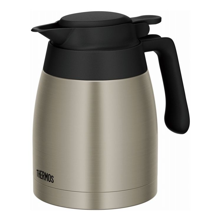 食洗機対応の卓上ポットが新登場！飲み頃長持ち。ステンレス製魔法びん構造で高い保温・保冷力。食洗機対応になって、お手入れ簡単！いつも清潔。押すだけで注げるワンタッチレバーで片手でもらくらく。約7cmの広口なので手が入りやすく、洗いやすい！サイ...