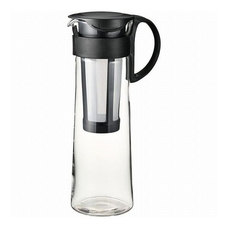 熱湯もOK、ストレーナー（濾し器）付きの、水出しコーヒーポット。水出しだから、熱による酸化を防ぎ、コーヒー豆本来の味を引き出すことができます。低温で抽出した水出しコーヒーは渋みが少なくまろやかな味わいです。スリムタイプだから、冷蔵庫の扉ポケ...