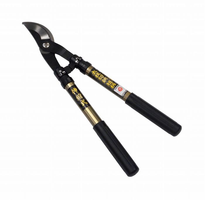 【商品詳細】伸縮式の太枝切はさみ。全長（約）/最短時：450mm　最長時：590mm重量：約718g切断許容範囲：35mm以下注意1：サビ防止の為、ご使用後はきれいに汚れを取り、刃部は油でふき取ってください。注意2：刃・柄にひびなどがある場...