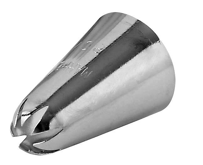【商品詳細】用途：デコレーション口金種類：花（7切）口先寸法：11mmサイズ（約）：外径21mm×高さ33mm真鋳（ニッケルメッキ仕上）【送料について】北海道、沖縄、離島は送料を頂きます。