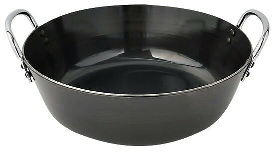 【商品詳細】呼び寸法：27cm重量：2252g底の厚さ：3．2mmサイズ（約）：直径275mm（取って含む長さ：305mm）×高さ85mm（取って含む高さ：118mm）使い始めの本体の仕込み：透明シリコン樹脂加工がしてあります。使い始めに本...