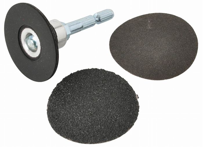 【商品詳細】タイル・レンガ・コンクリート・ガラス・陶磁器等の面取り。ディスク底面を使って平面もラクラク研磨。ひとひねりで交換・着脱できるディスクです。専用のホルダーパットにディスクを取り付けて、ドリルやインパクトドライバーで使用できます。セ...