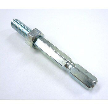 【商品詳細】■ネジタルホイル専用軸です。　6角軸ですのでインパクトドライバにも装着できます。　ドライバ・ドリルなどにも使用できます。■用途:ネジタルホイル専用軸■サイズ（直径×首下×ネジ径）:6.3×40×1/4W■品名:6.3mm六角軸【...