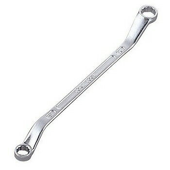 【商品詳細】柄部の曲がり角度が45度になっており、周辺の障害物を避けて作業が可能。めがね部はリング状なので、ボルト、ナットから外れにくく、均等に荷重を受けるため、強力・確実に締め付けることができます。12角のためナットにはめやすく、比較的狭...