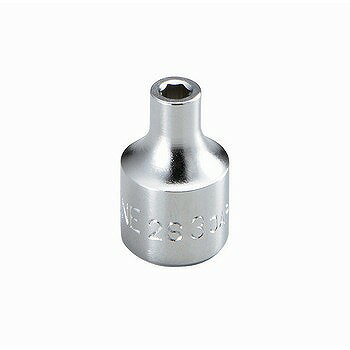 【商品詳細】手動用のソケットです。六角ネジの締めつけ、取外しに。寸法/二面幅寸法：6mm、全長：22.0mm質量：10g【送料について】北海道、沖縄、離島は送料を頂きます。