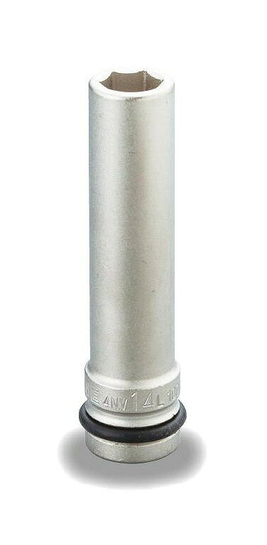 【商品詳細】インパクトレンチ専用の超ロングソケットです。無電解メッキで抜群の防錆効果！また、均一性に優れたメッキではがれにくくなっています。光沢が美しく傷も目立ちません。寸法/差込角：10mm、全長：100mm質量：141g【送料について】...