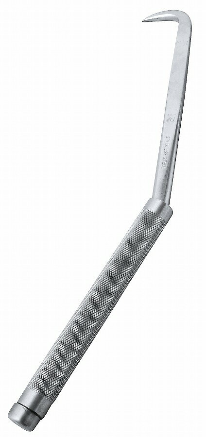 【商品詳細】本体はSUS403（ステンレス）・パイプはSUS304（ステンレス）使用でサビにくい。全長：265mm注意：先端が鋭角になっていますので危険です。取り扱いには充分注意してください。本品は、結束作業（番線及び結束線による）以外にご...