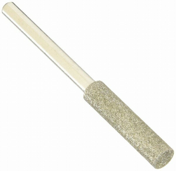 【商品詳細】用途：刃研ぎ名人チェンソー用軸付ダイヤモンド砥石全長：45mm質量（1本）：3．5g軸径：直径3mm砥石径：直径4．8mm入数：2本【送料について】北海道、沖縄、離島は送料を頂きます。