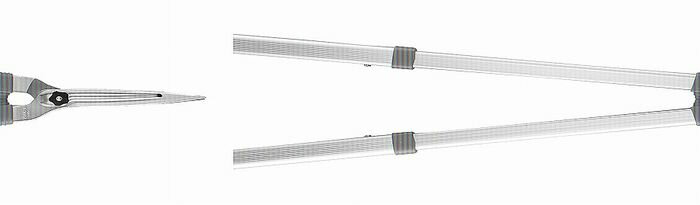 【商品詳細】直径15mmの枝をカットする強力タイプ。3段階伸縮式。全長：690-1020mm刃長：120mm刃表面処理：フッ素樹脂加工付属品：専用刃カバー本体：高炭素刃物鋼、柄：アルミ、ABS樹脂日本製【送料について】北海道、沖縄、離島は送...